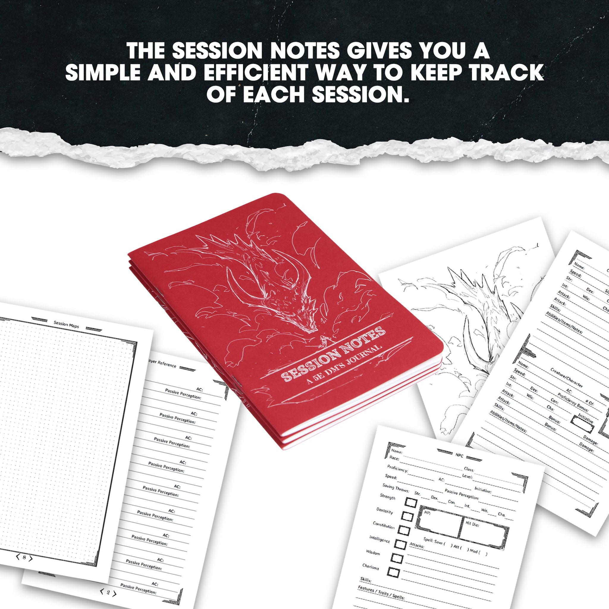 Dungeon Notes | TTRPG Campaign Journals – 1985 Games