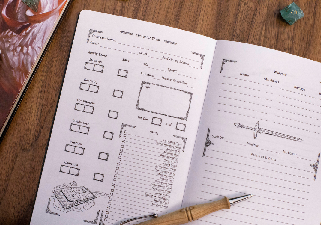 Dungeon Notes | TTRPG Campaign Journals – 1985 Games