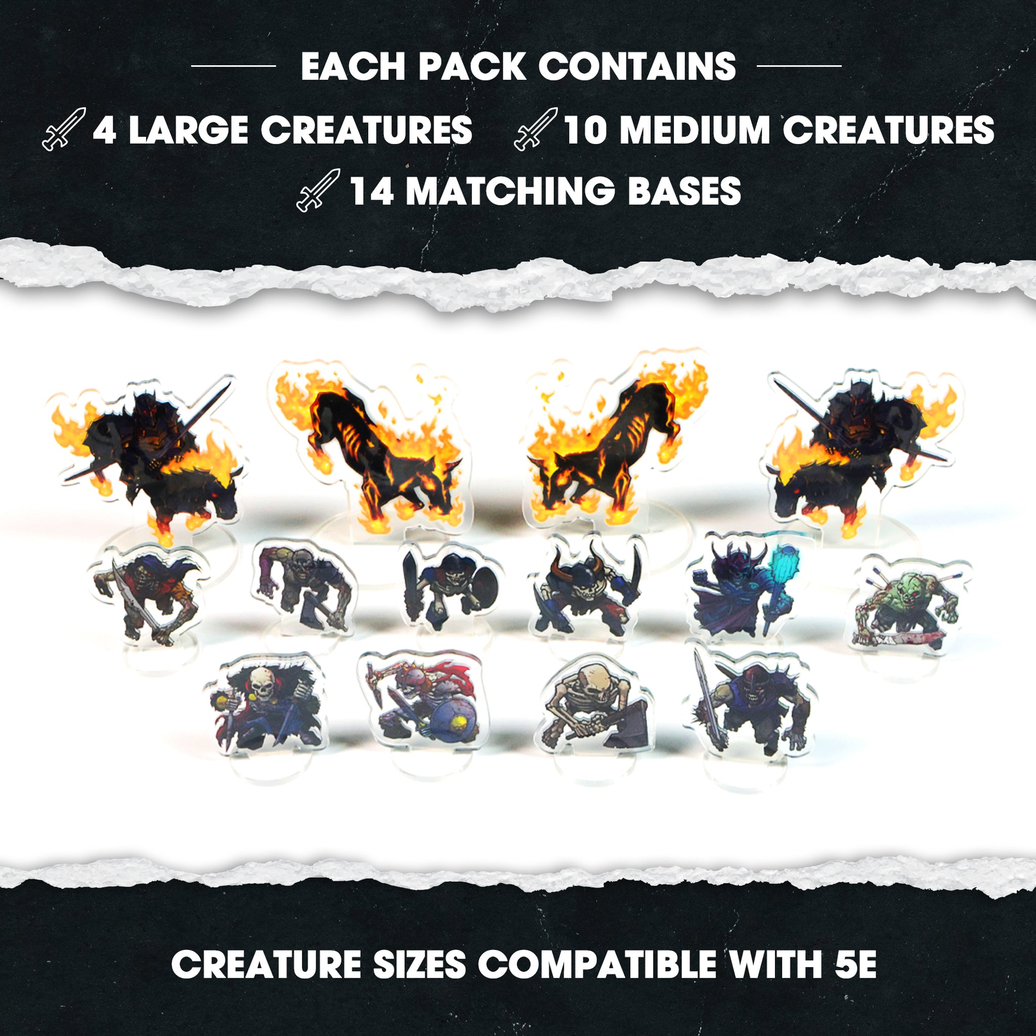 Undead | Acrylic TTRPG Miniatures – 1985 Games