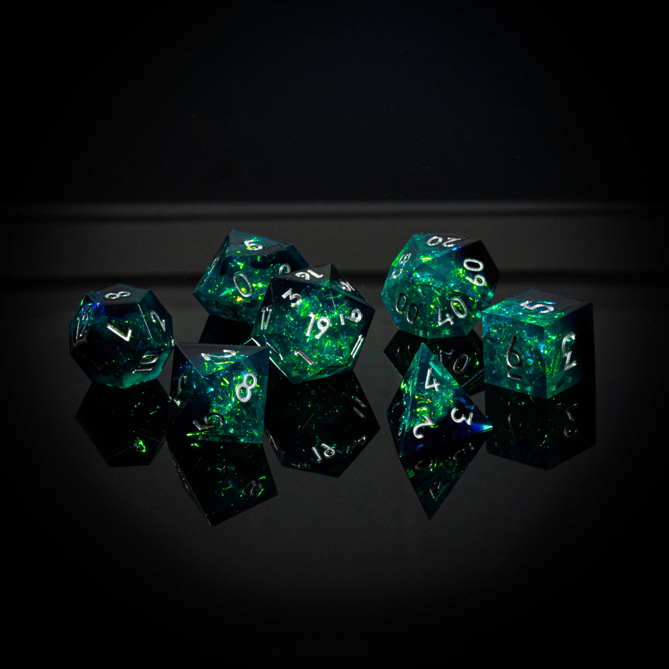 VHS Dice: Surge | TTRPG Resin Dice Set – 1985 Games