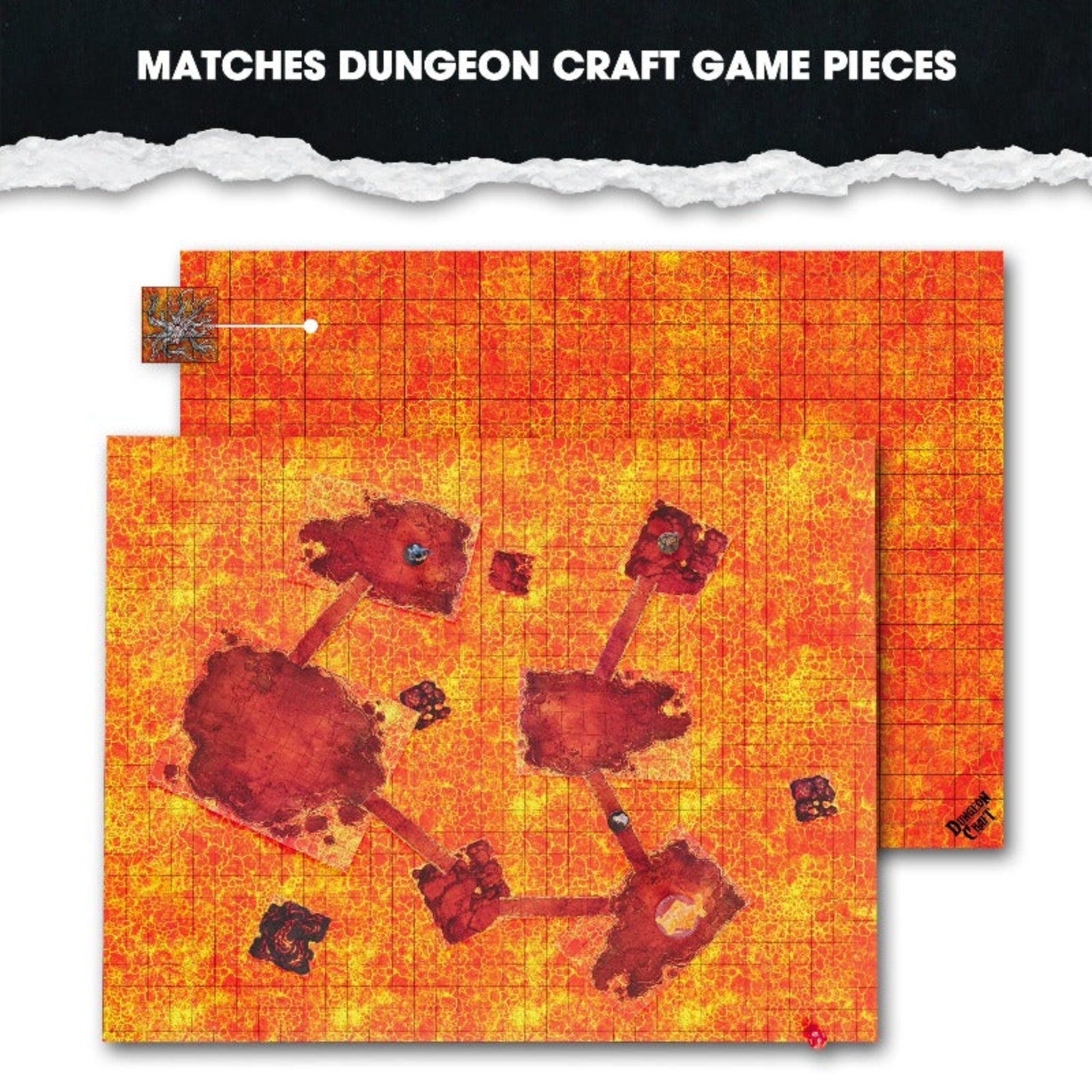 BattleMap: Hell | TTRPG Terrain Battle Map – 1985 Games