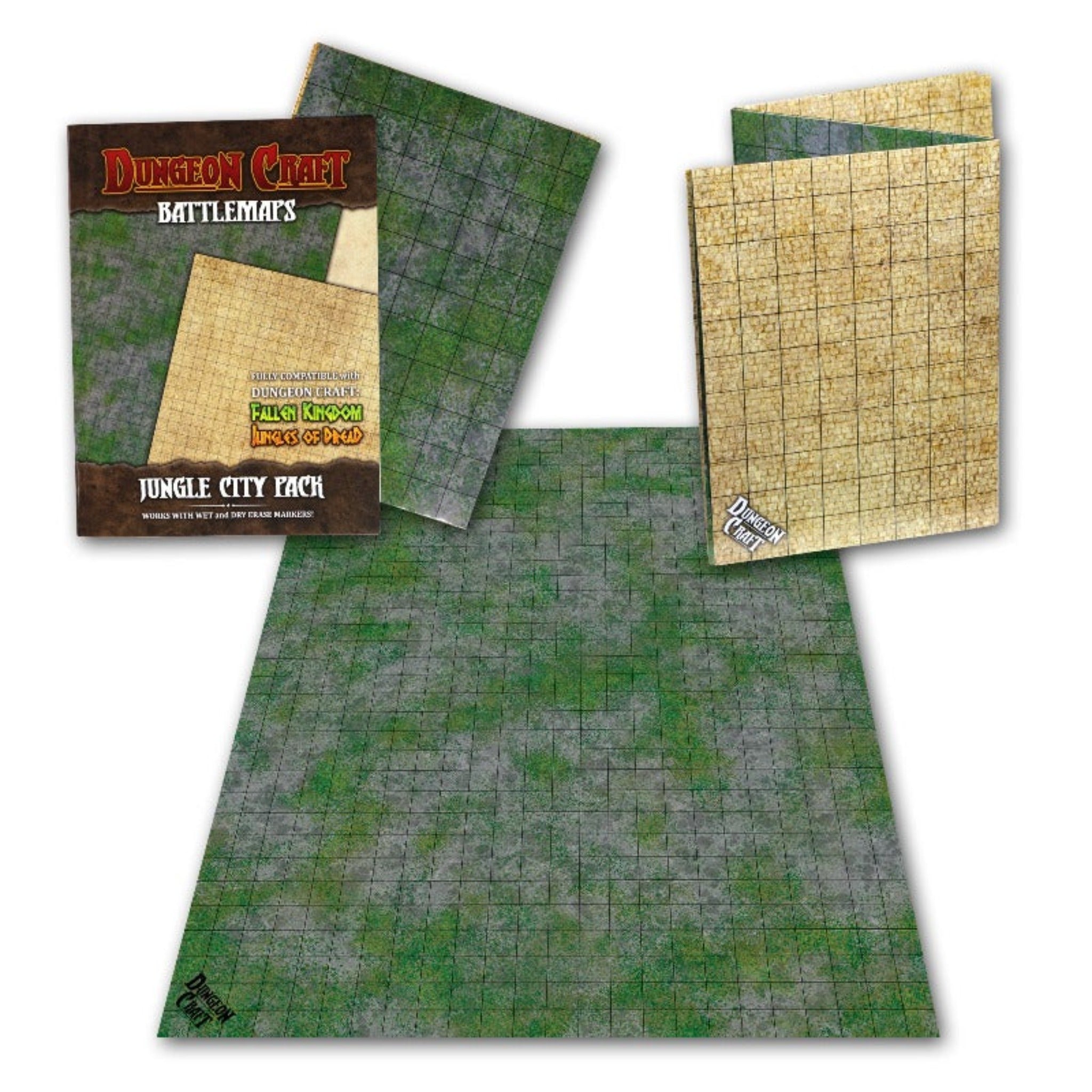 BattleMap: Jungle City | TTRPG Terrain Battle Map – 1985 Games