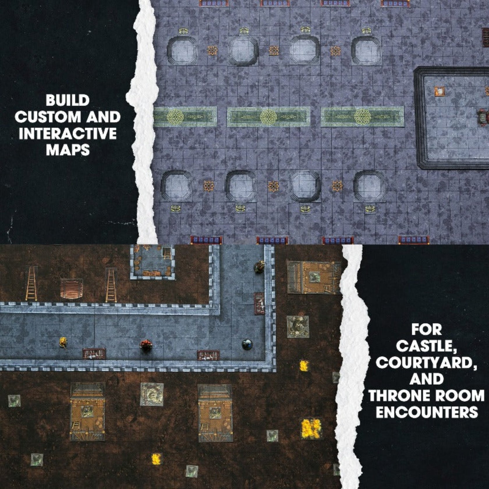 Dungeon Craft: Castles & Keeps | TTRPG Terrain Map Titles – 1985 Games