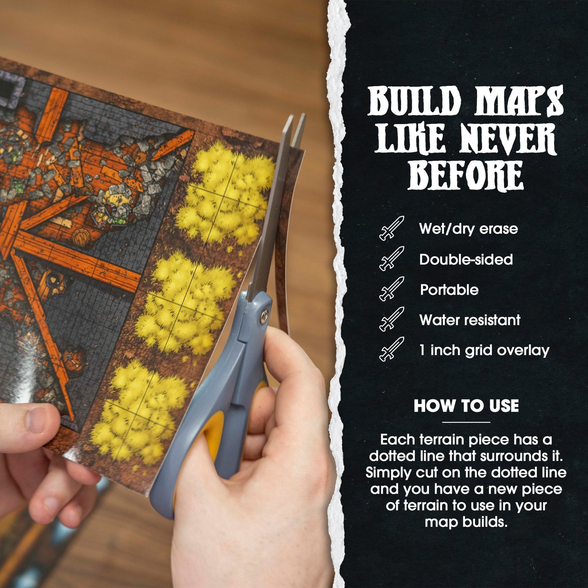 Dungeon Craft: Volume 1 | TTRPG Terrain Map Titles – 1985 Games