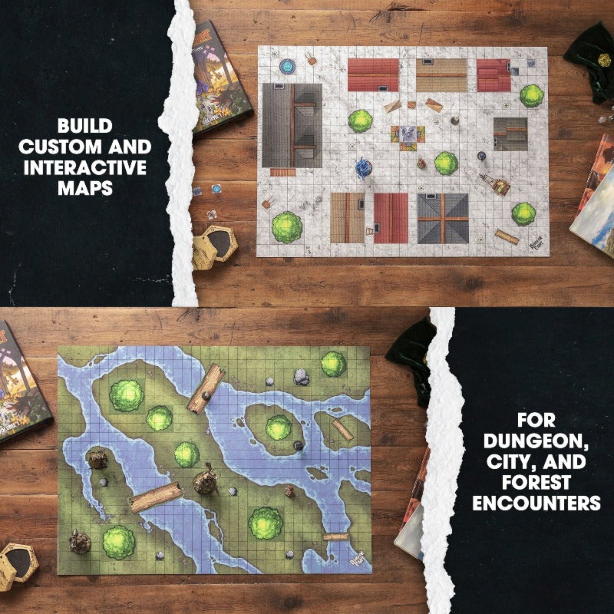 Dungeon Craft: Volume 1 | TTRPG Terrain Map Titles – 1985 Games