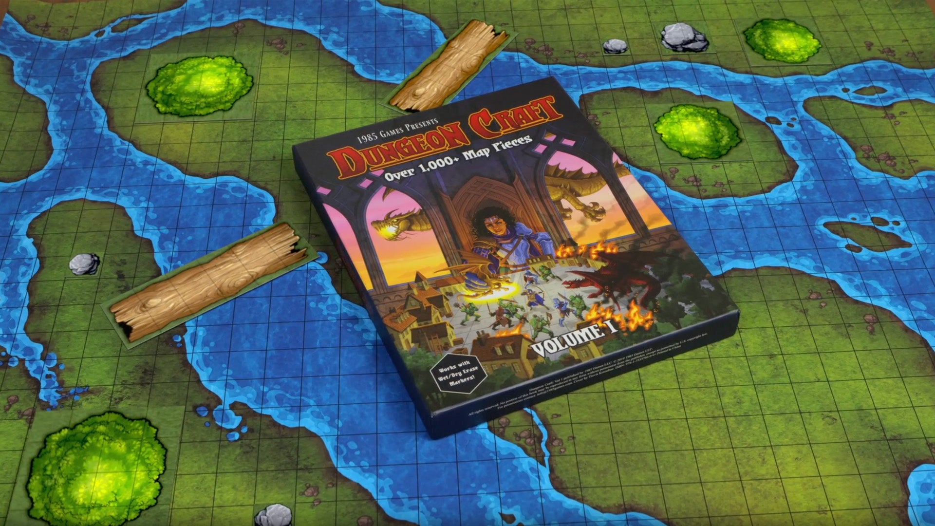 Dungeon Craft: Volume 1 | TTRPG Terrain Map Titles – 1985 Games